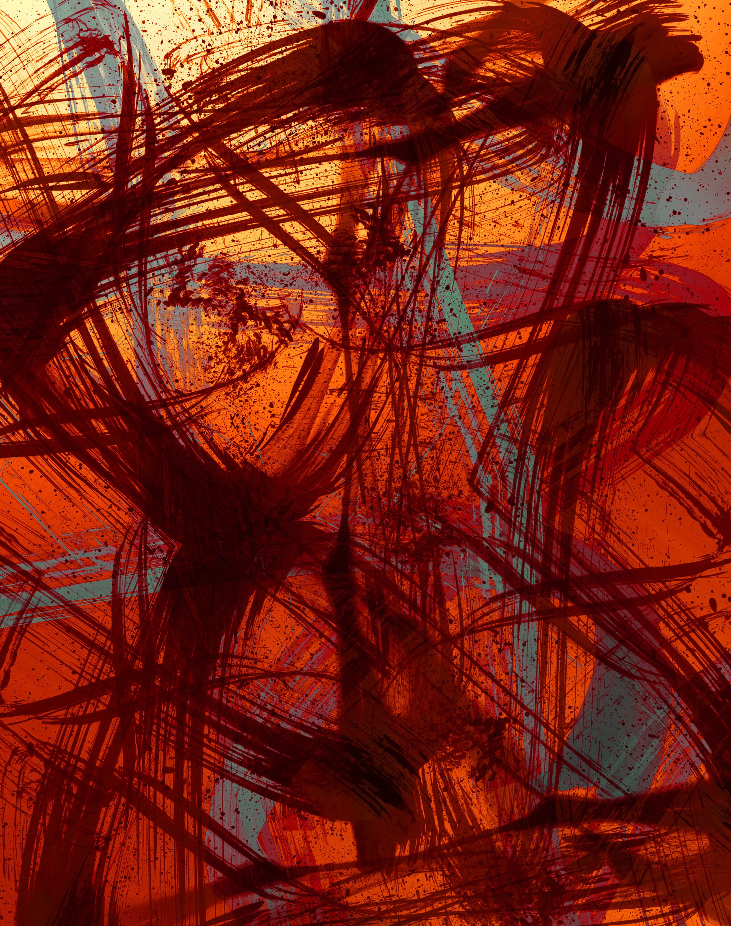 Abstract Expressionism Wall Art, Large Modern Art Painting, Acrylic ...