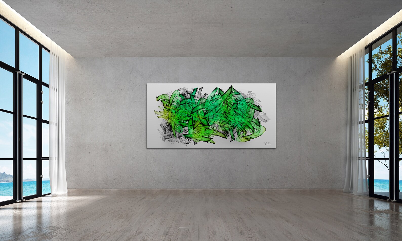 Large Graffiti Wall Art, Large Abstract Painting, Urban Contemporary ...