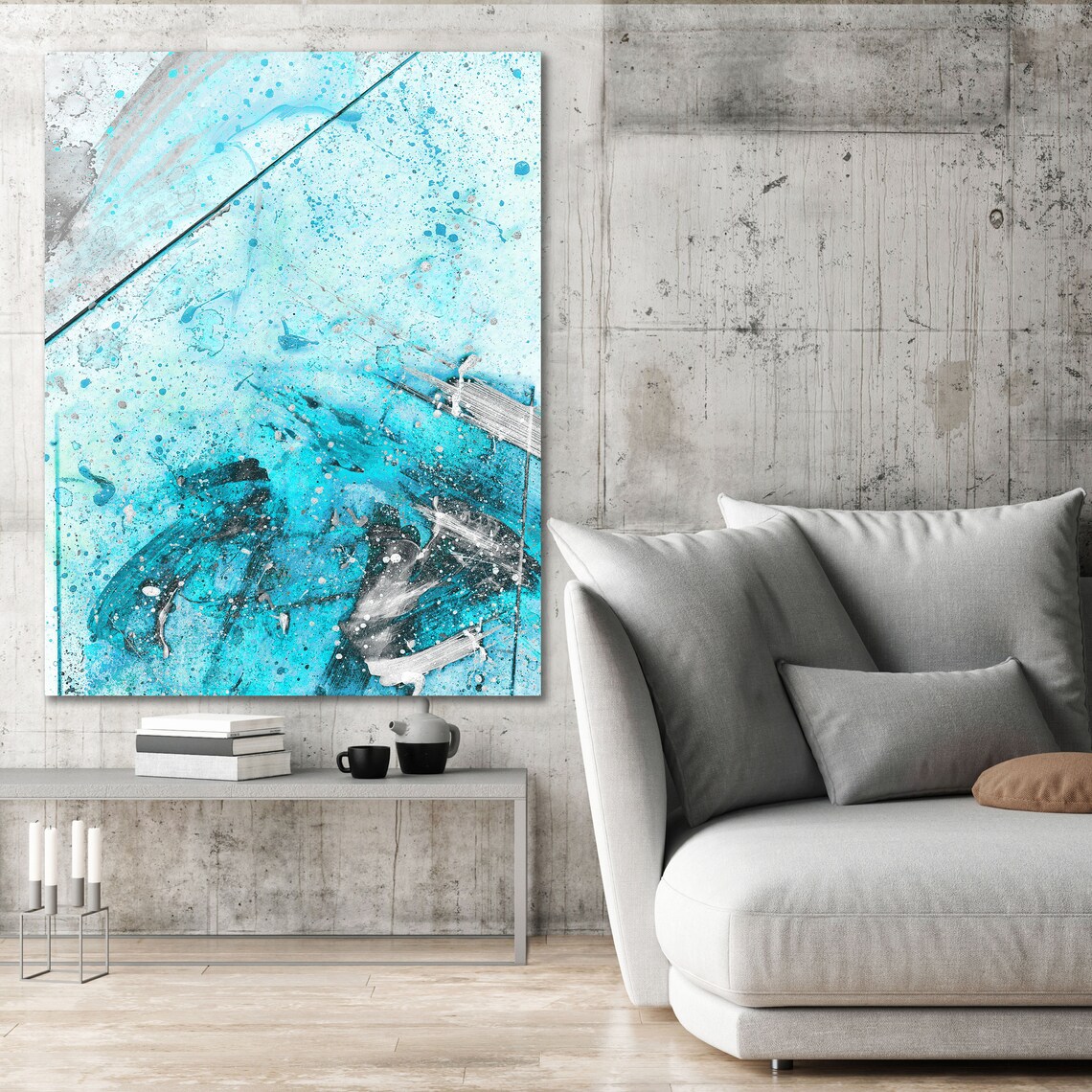 Modern Abstract Wall Art Large Contemporary Painting - Etsy
