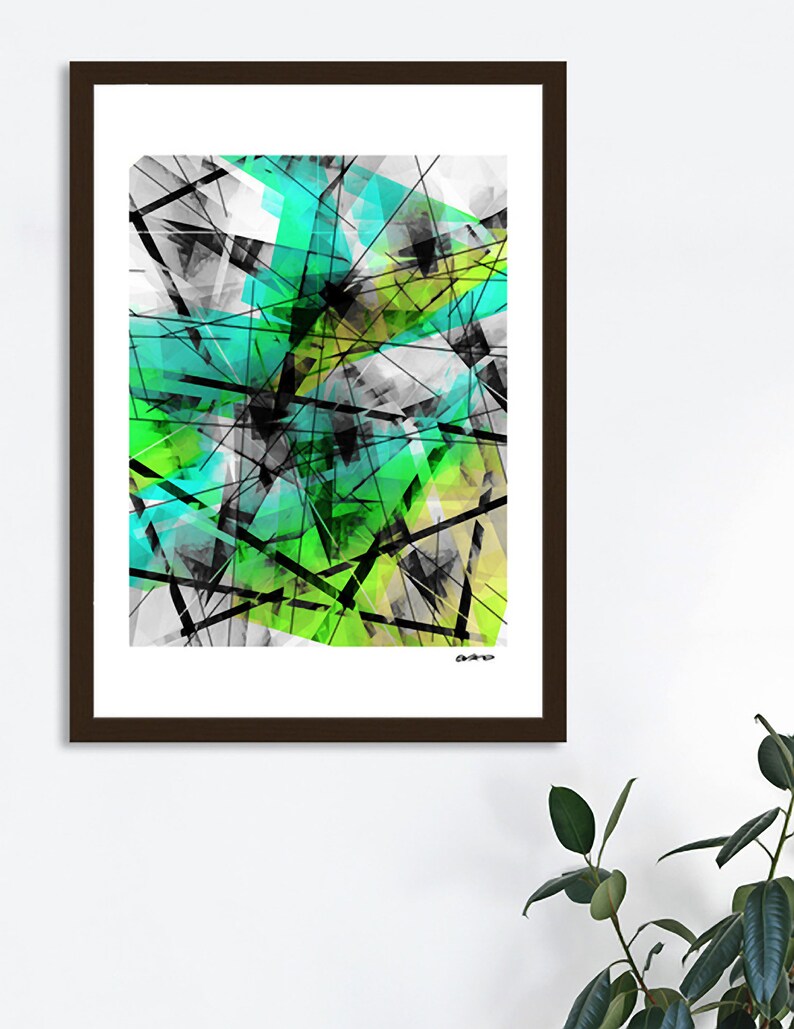 Digital Geometric Urban Art Print 'breaking Boundaries' - Etsy