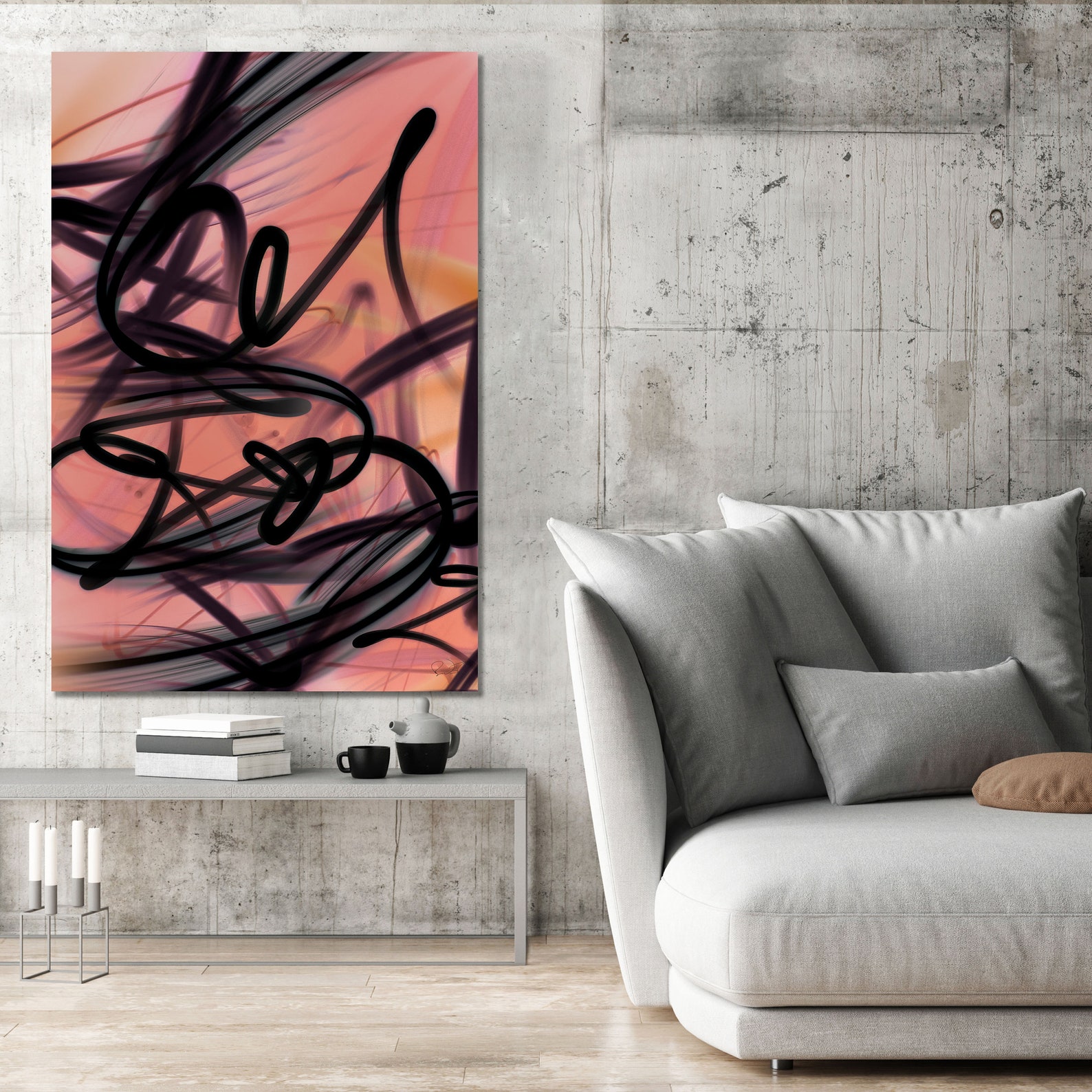 Modern Abstract Graffiti Wall Art Urban Street Art - Etsy