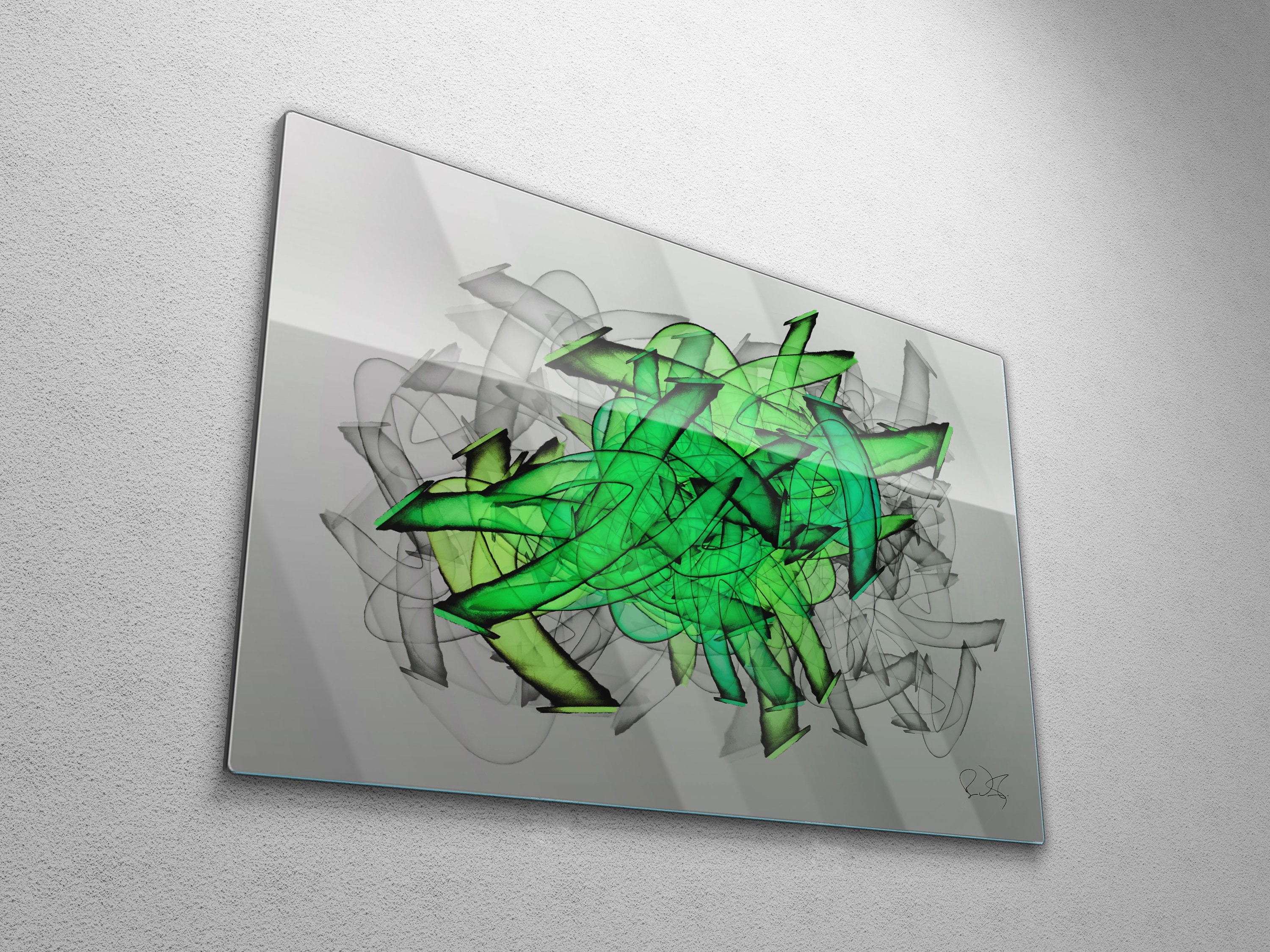 Modern Abstract Graffiti Wall Art Large Contemporary Painting - Etsy