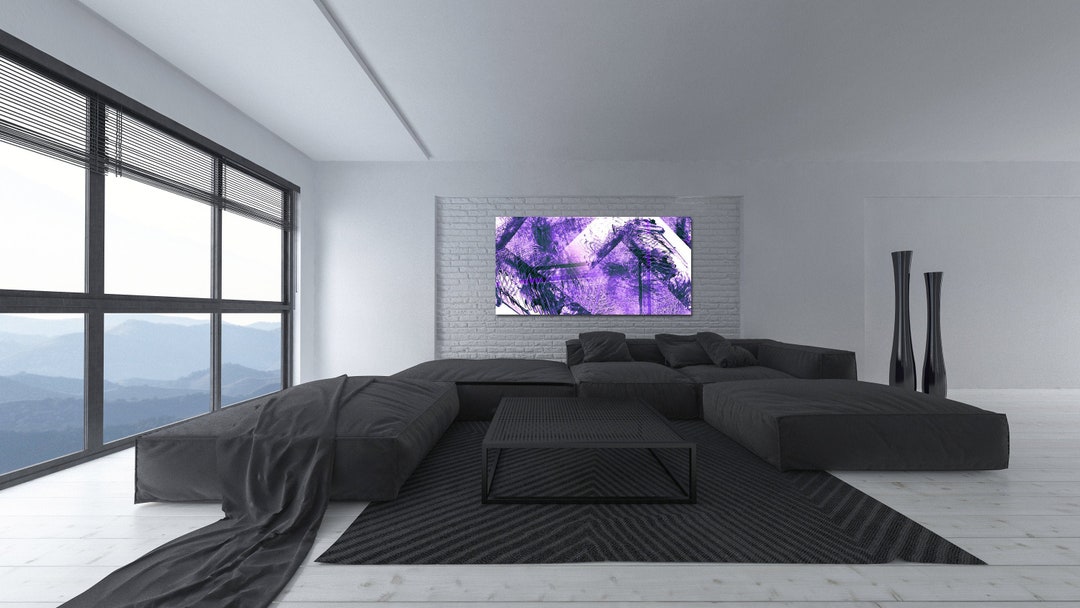 Large Graffiti Wall Art, Modern Urban Abstract Painting 'raven' - Etsy
