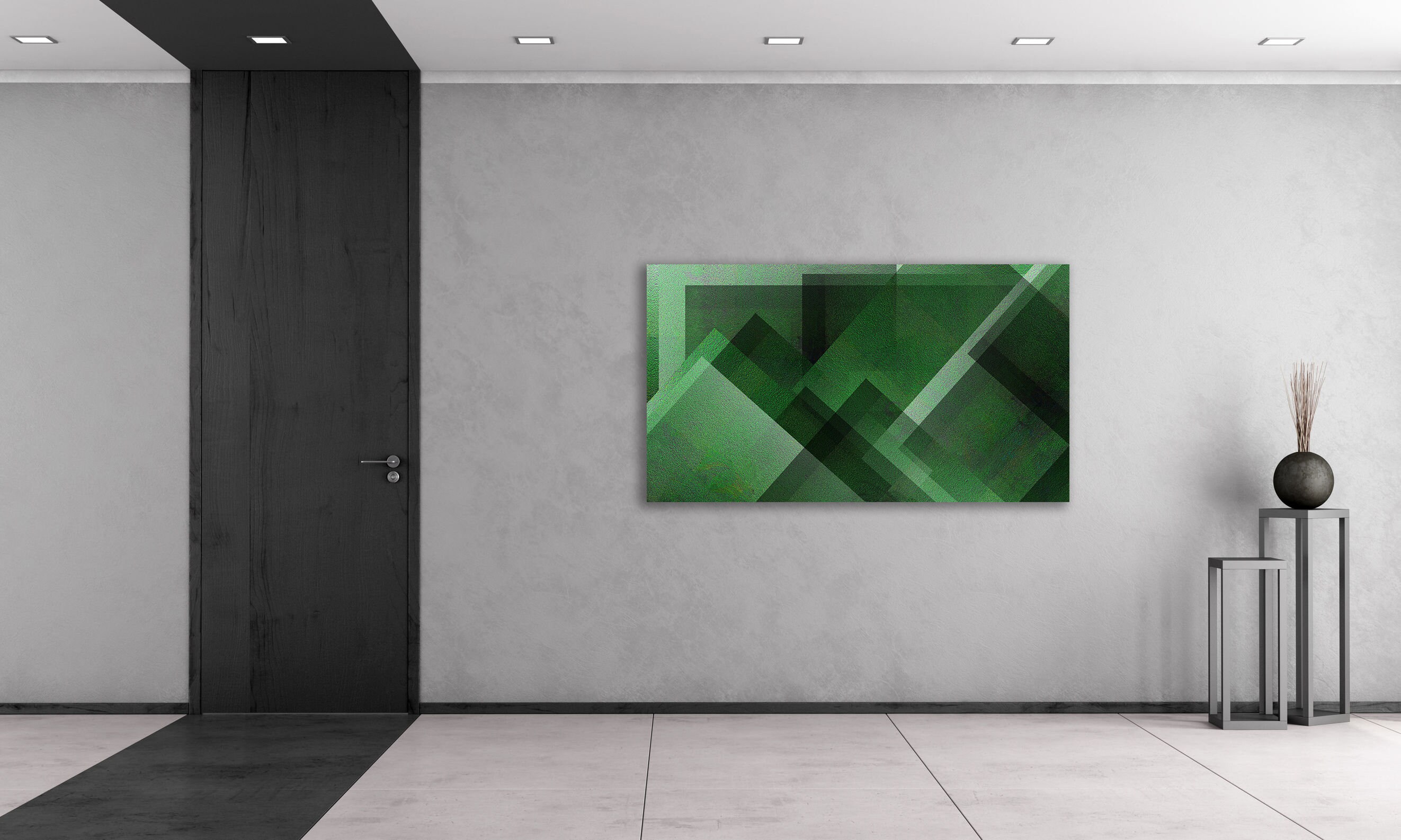 Geometric Wall Art 'elegant Emerald' - Etsy