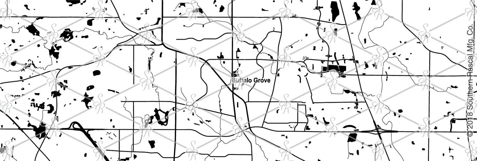 Buffalo Grove Illinois City Map Whiskey Glass Gift - Etsy