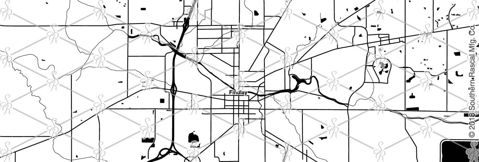 Findlay Ohio City Map Whiskey Glass Gift - Etsy