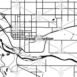 Grand Junction Colorado City Map Whiskey Glass Gift - Etsy