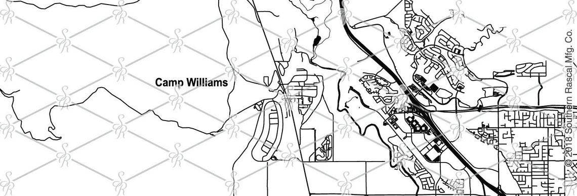 Camp Williams Utah Map Whiskey Glass Gift - Etsy