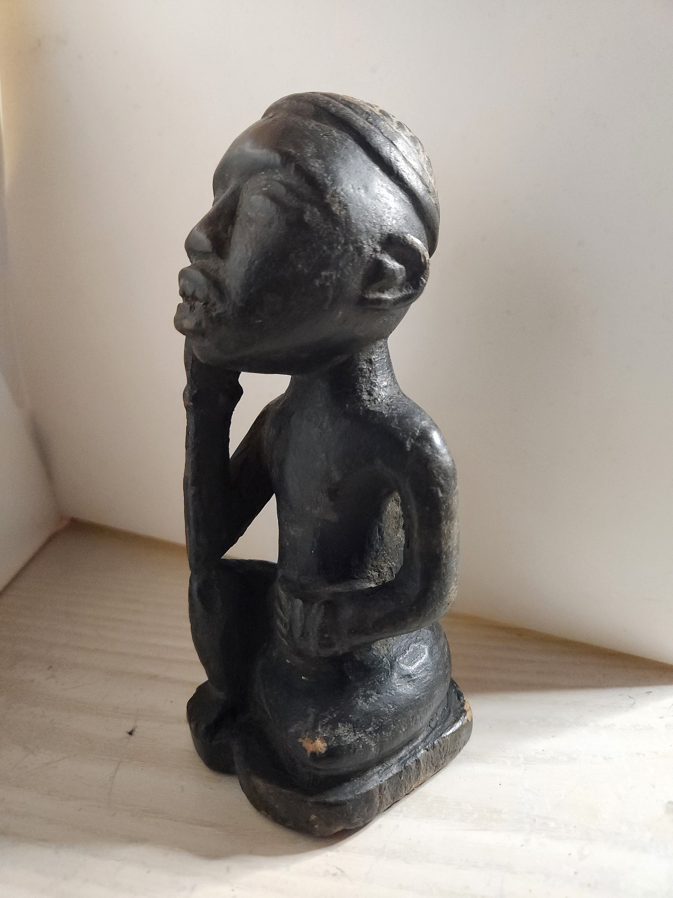 Antique Hand Carved Wood Statue by West African Artisans - Etsy