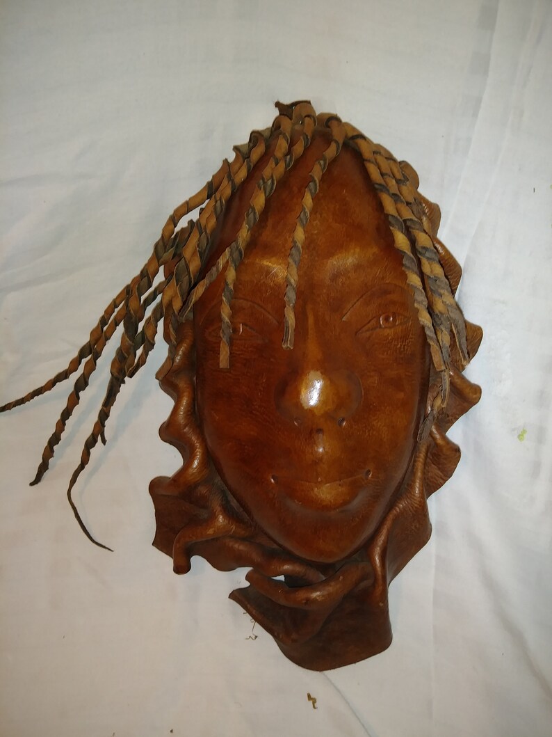 African Tanned Bush Cow Mask - Etsy