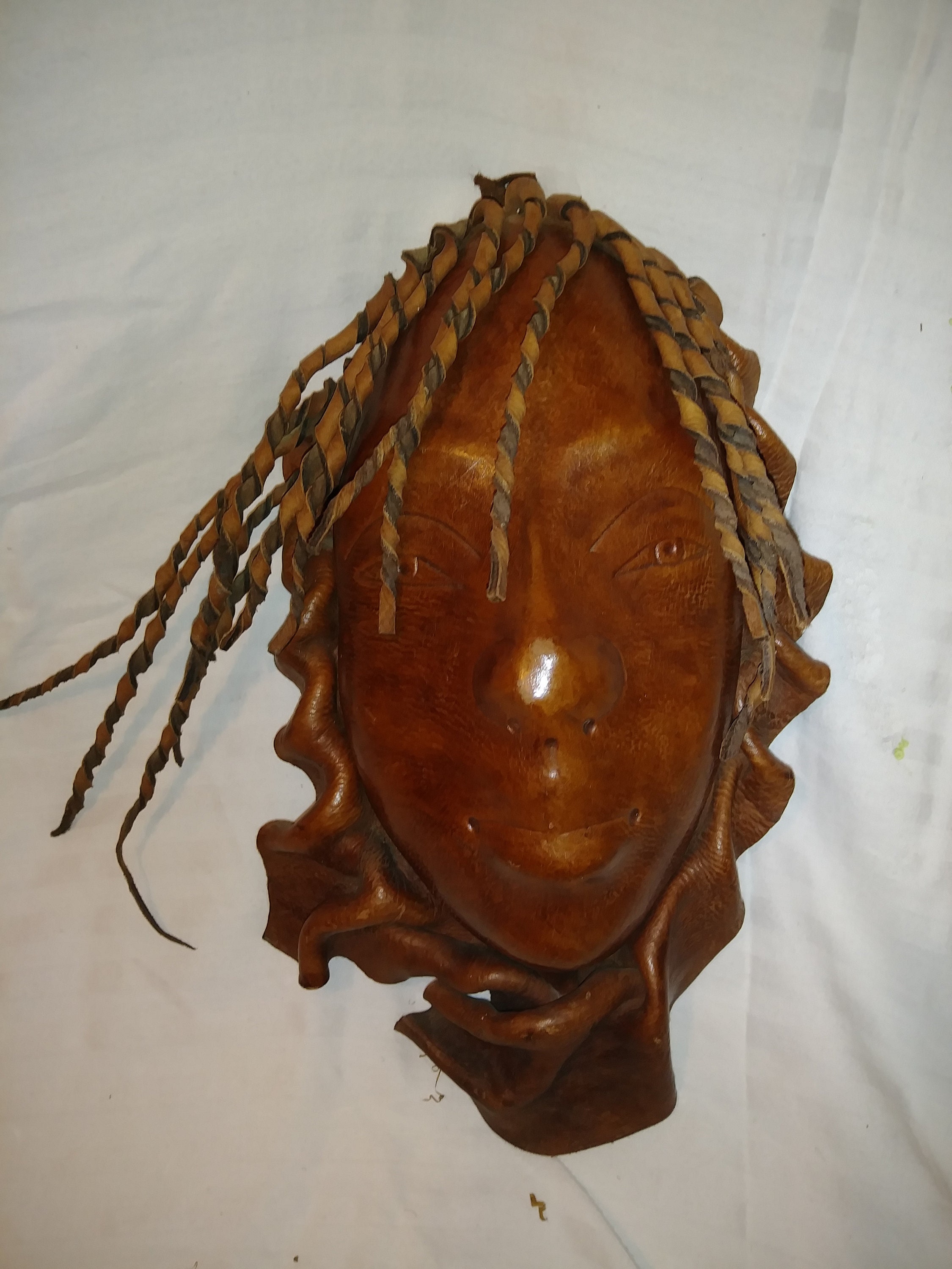 African Tanned Bush Cow Mask - Etsy
