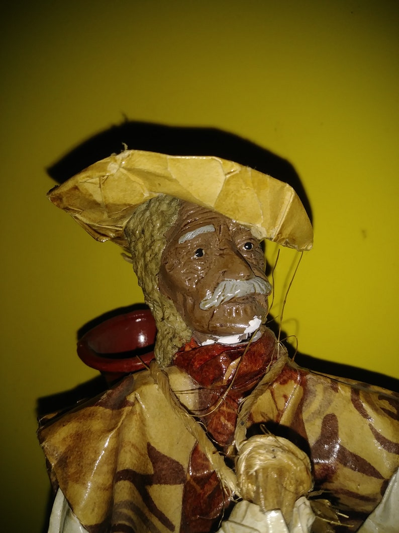 Vintage Paper Mache Folk Art Figure Set (2) - Etsy