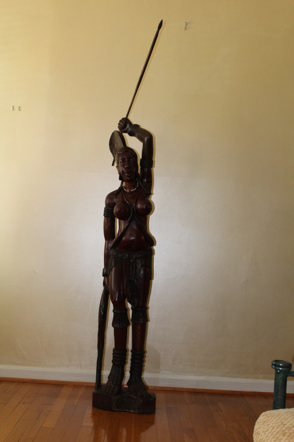 Antique Mandinka Female Warrior Hunter Mahogany Wood Statue - Etsy
