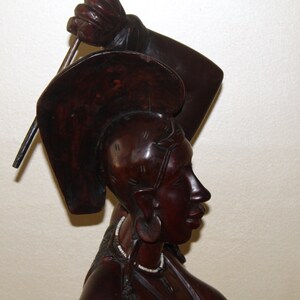 Antique Mandinka Female Warrior Hunter Mahogany Wood Statue - Etsy