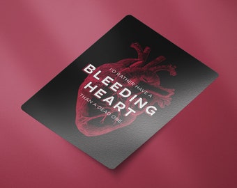 Bleeding Heart Sticker | Etsy