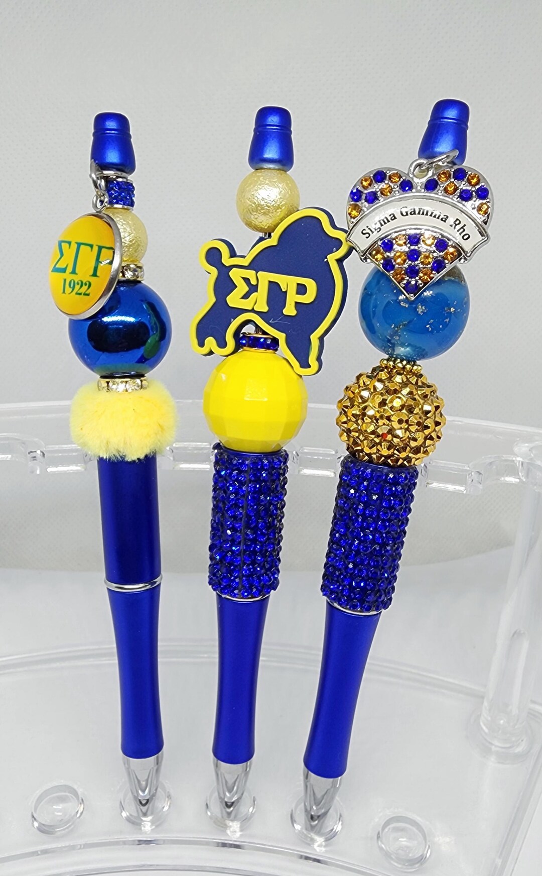 Sigma Gamma Rho Customized Beaded Ink Pens - Etsy