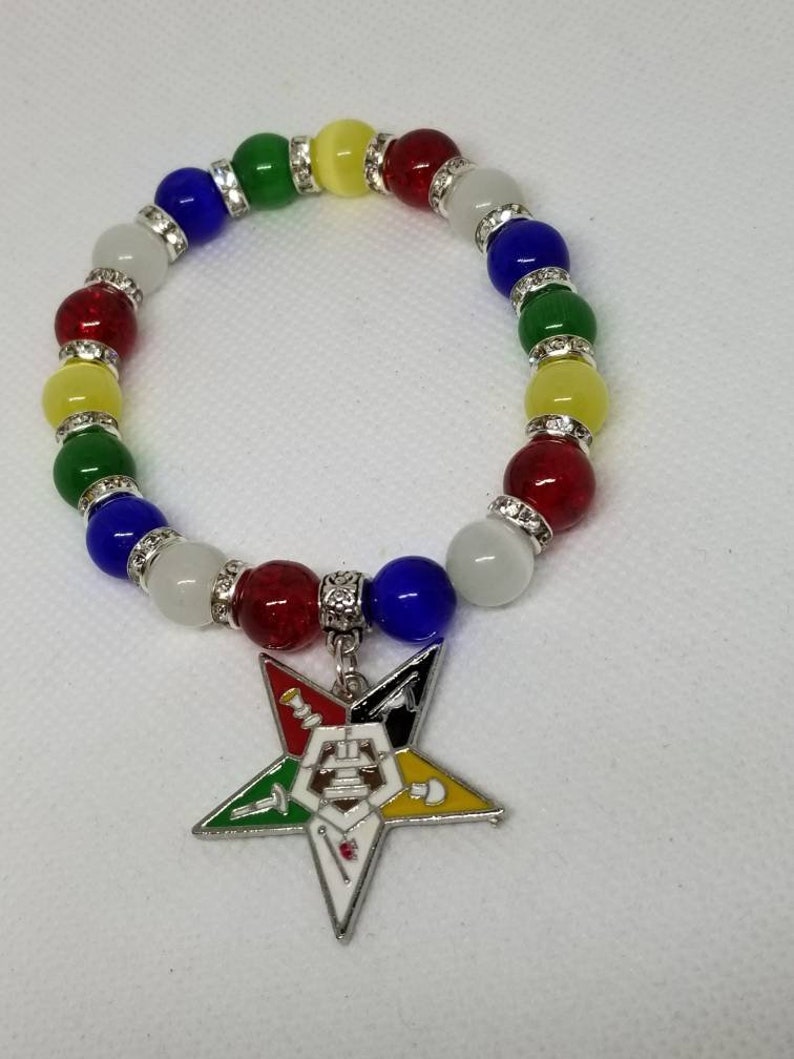 Order of Eastern Star OES Charm Bracelet - Etsy