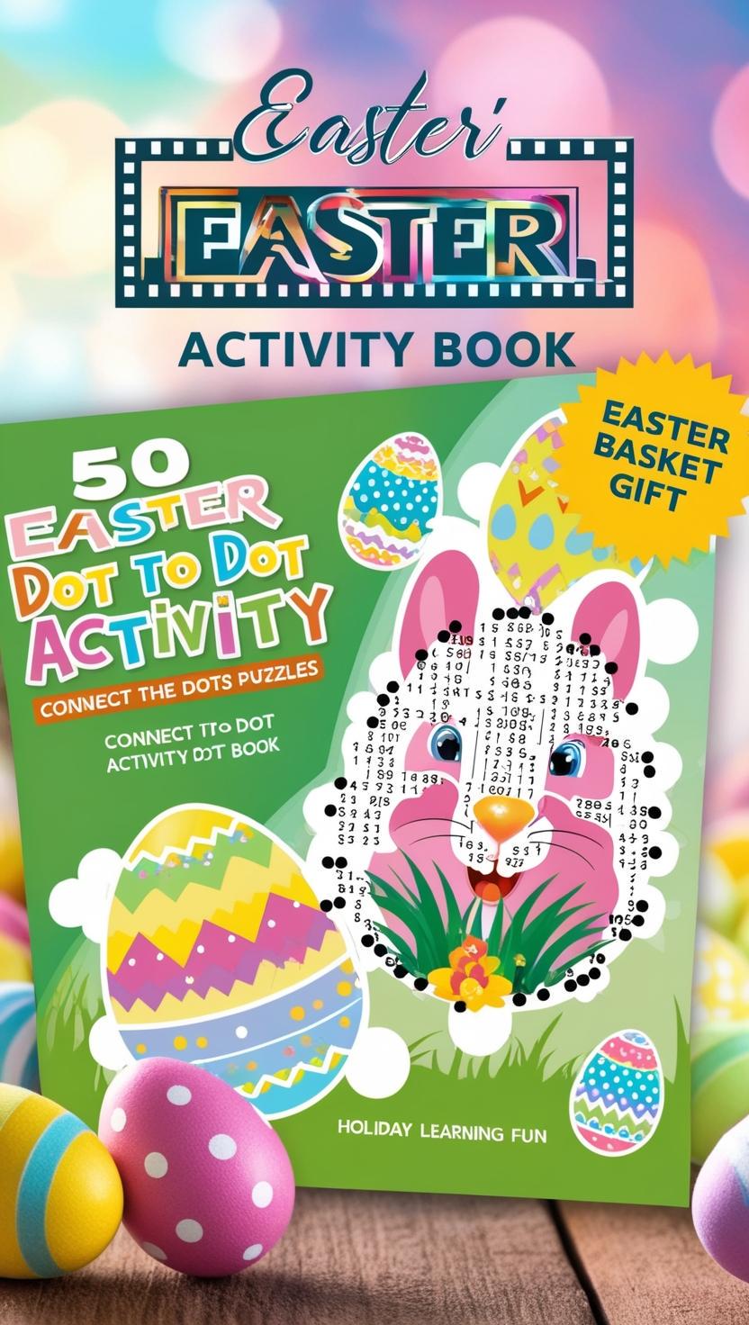 50 Easter Dot to Dot Activity Book | Connect the Dots Puzzles | Kids ...