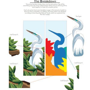 Great Egret Digital Pattern by Kestrel Michaud - DIY Quilt, Wall ...