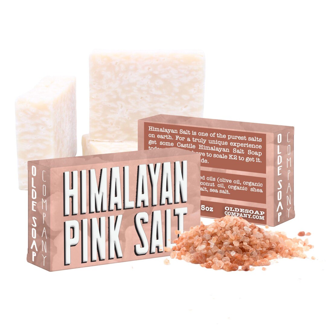Himalayan Pink Salt Soap - Pure Salt Soap Bar, Unique Scent Soap, Salt ...