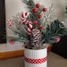 Christmas Peppermint Centerpiece / Farmhouse Decor With Galvanized Tray ...