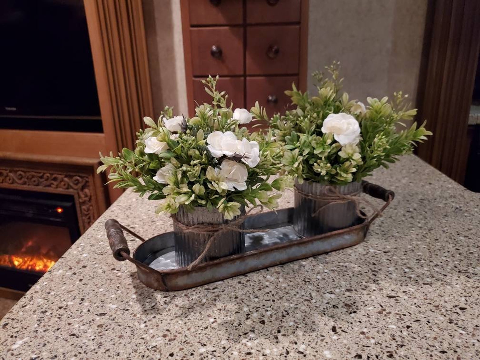 Farmhouse Centerpiece Farmhouse Decor / Rustic Greenery - Etsy