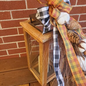 Fall Lantern Topper / Woodsy Swag / Rustic Swag / Front Door Decor ...