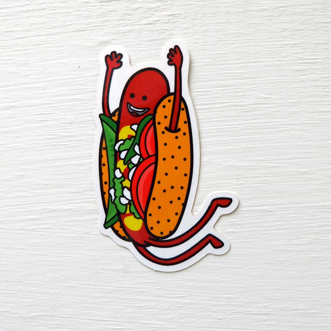 Sticker - Chicago Dog Jump! - Etsy