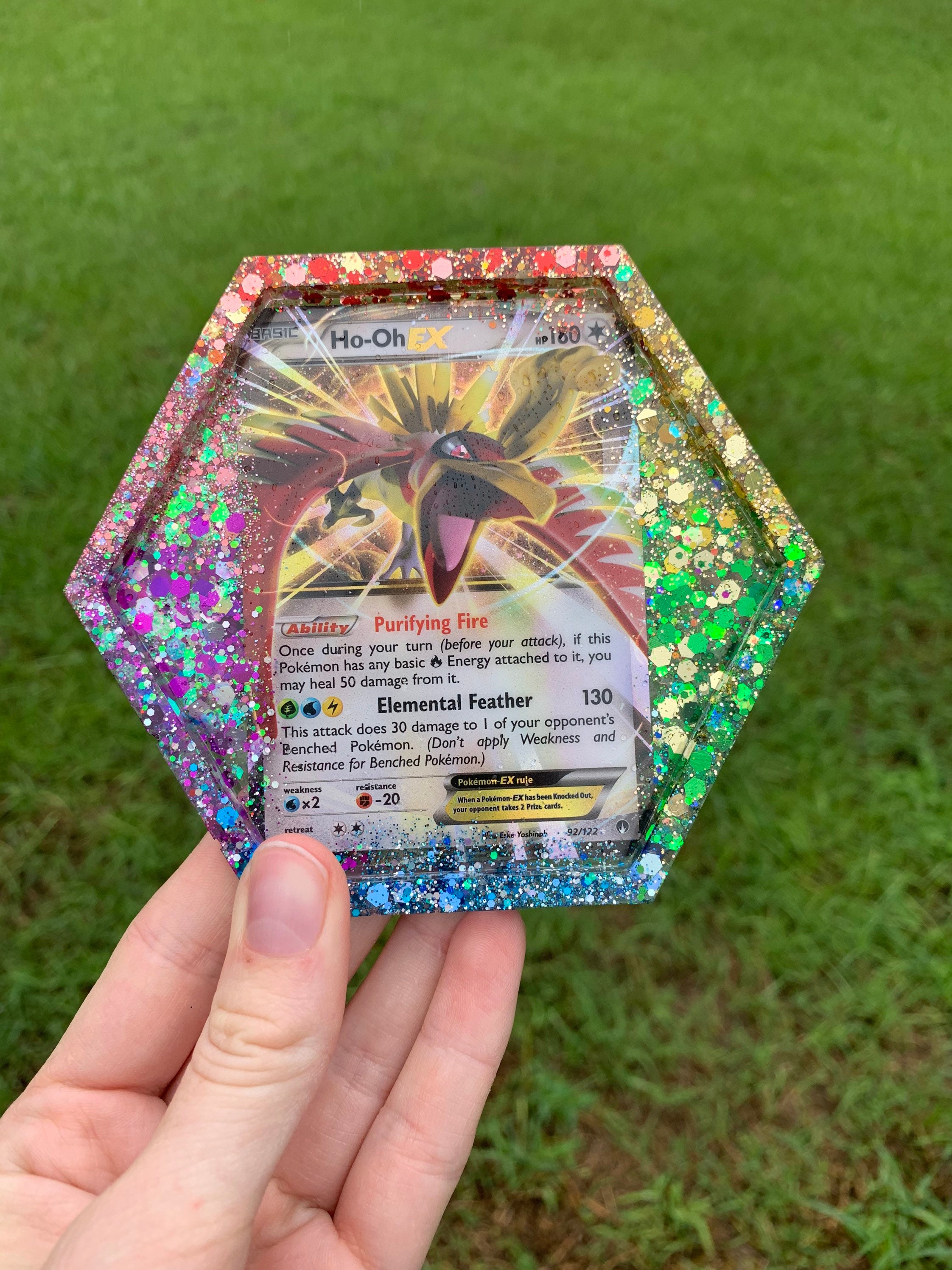 Home & Living Coasters Handmade Pokemon Card Resin Coaster EX, GX, V ...