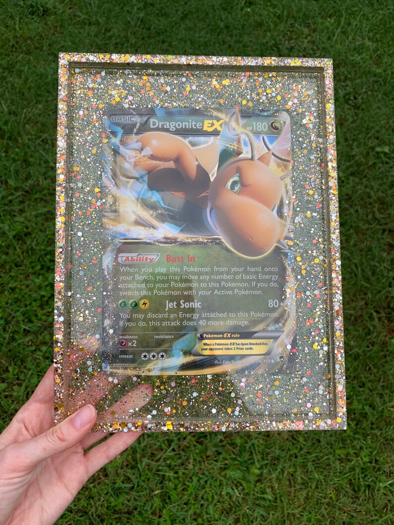 Custom Jumbo Pokémon Card Resin Tray 8x11in | Etsy