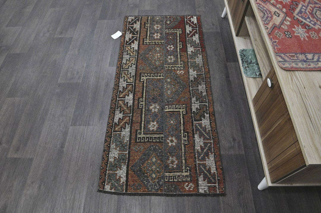 2x4 BROWN Rug,2x4 Rug Rugs,2x4 Vintage Rug,2x4 Turkish Rug,2x4 Antique ...