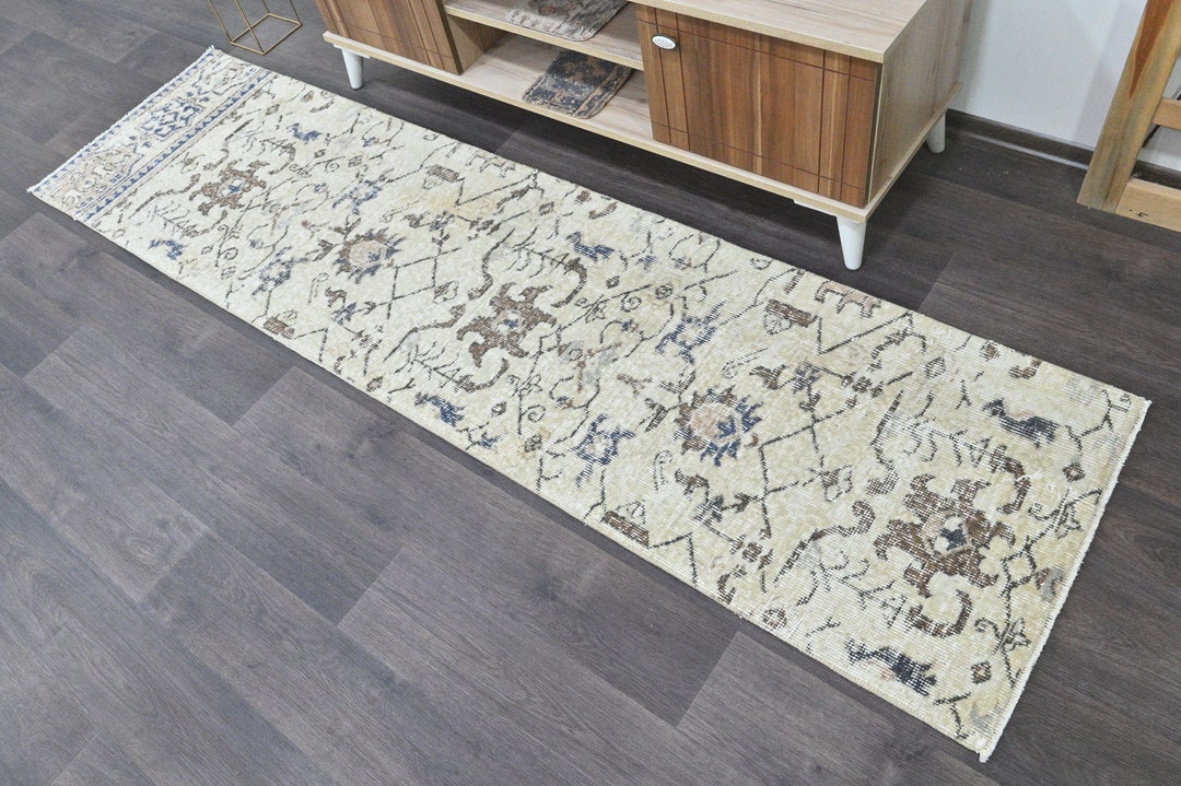 2x8 BEIGE RUNNER Rug,2x8 Vintage Runner,2x8 Turkish Runner,2x8 Wool ...