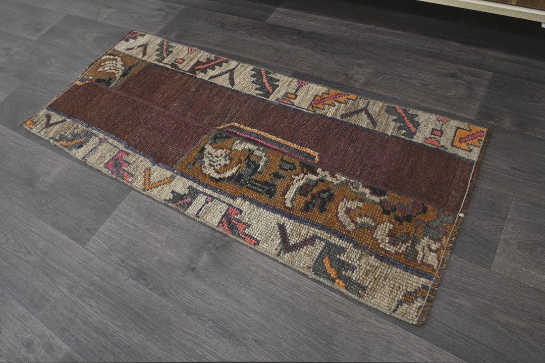 2x4 Rug,2x4 Small Rug,2x4 Turkish Brown Rug,bathroom Door Mat Rug ...