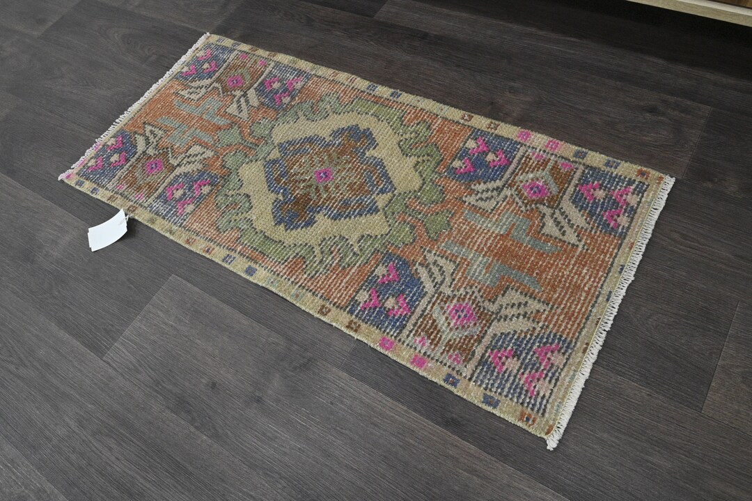 2x3 Rug 2x3 Vintage Rug 2x3 Muted Rug Oushak Rug Turkish Rug Turkey Rug ...