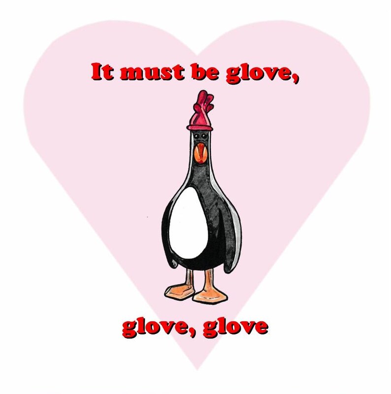Feathers Mcgraw Card • It Must Be Glove • Funny • Wallace and Gromit ...