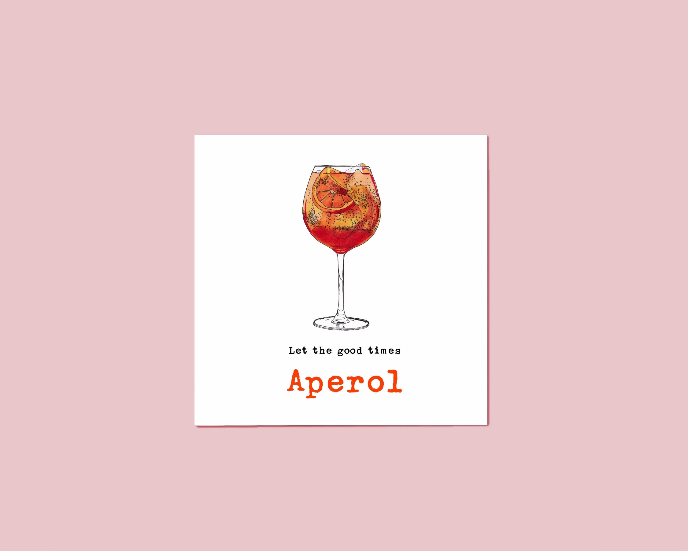 Let the Good Times Roll Card Aperol Card Aperol Spritz | Etsy