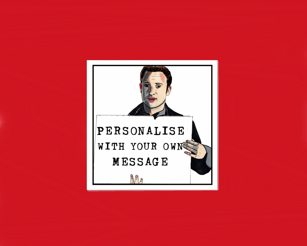 Personalised Love Actually Note Card Christmas Card Anniversary ...