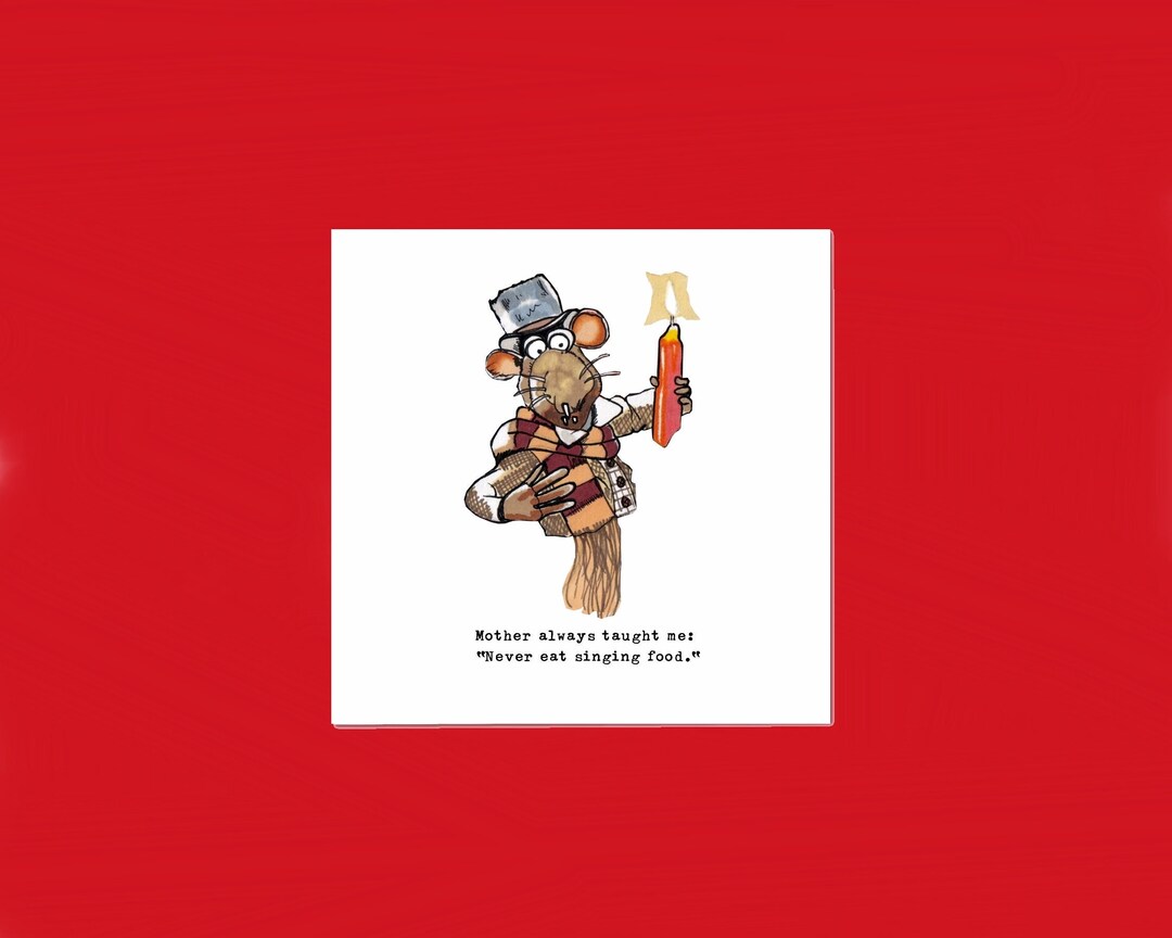 Rizzo the Rat Muppet Christmas Carol Card Christmas Card - Etsy