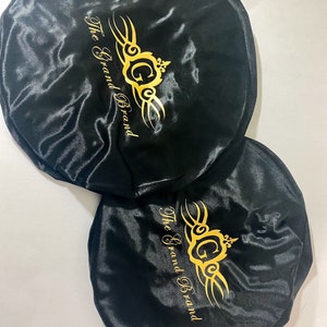 Custom, Personalized, Single Layer Satin Hair Bonnets Logo Hair Bonnets ...