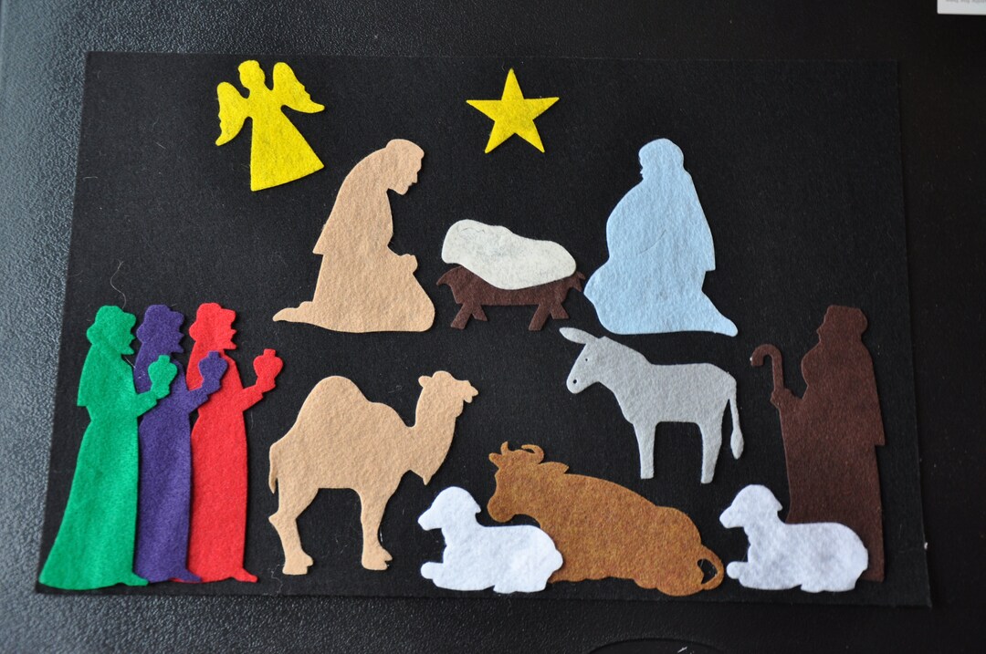 Felt Nativity Set - Etsy