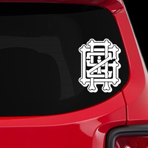 Griz Bones Holographic Car Decal Vinyl EDM Laptop Mac Phone - Etsy