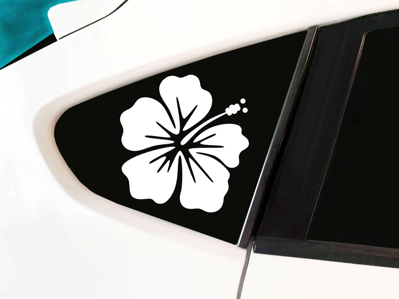 Hawaiian Hibiscus Flower - Car Decal, Laptop Decal, Window Decal - Etsy