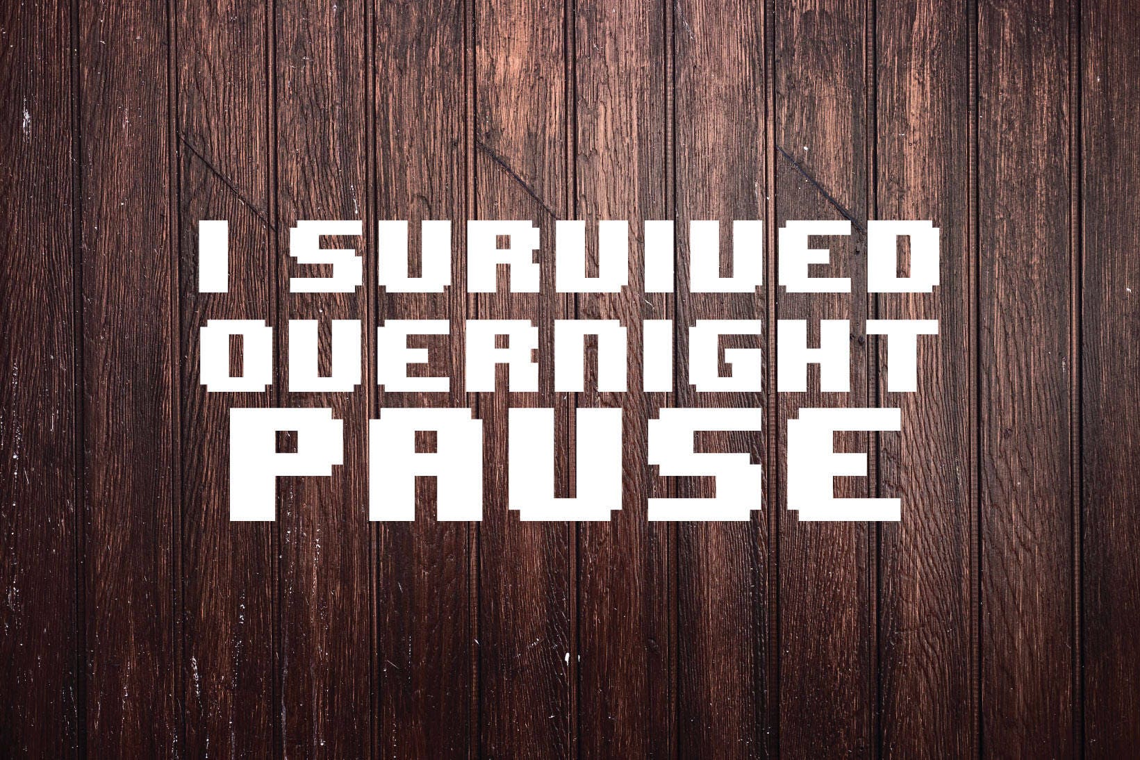 I Survived Overnight Pause - NES Car Decal, Laptop Decal, Window Decal ...