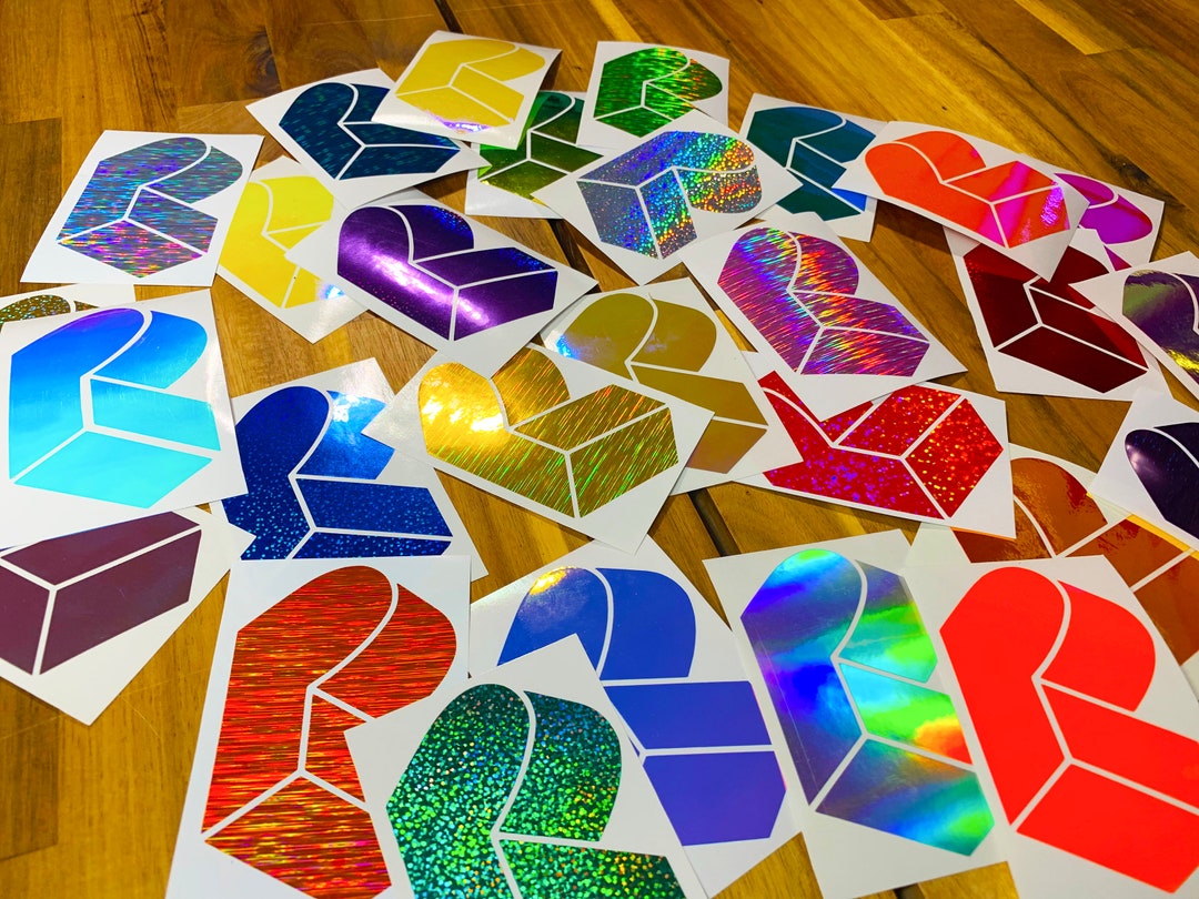 PL Pretty Lights Monogram 4" Height Logo - Holographic Car Decal Vinyl ...