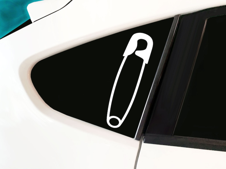 Safety Pin Decal Car Decal Laptop Decal Window Decal - Etsy