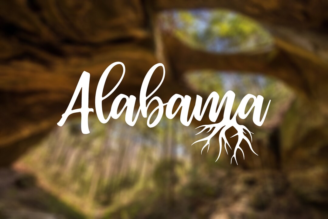 Alabama Roots State Decal | Native State Sticker | Home State Decal ...