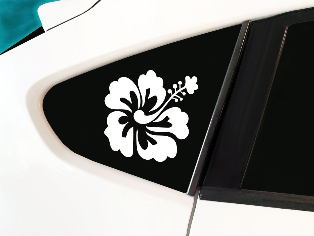 Hawaiian Hibiscus Flower - Car Decal, Laptop Decal, Window Decal - Etsy