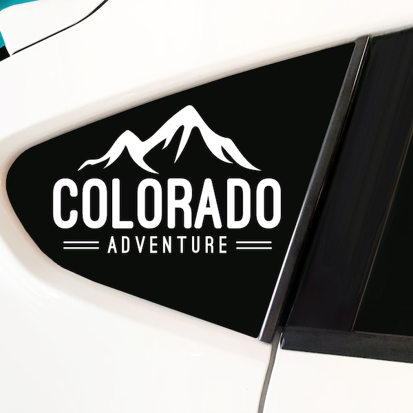 Mountain Car Decal - Etsy