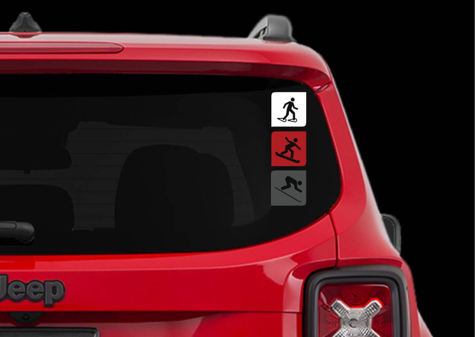 Snow Skiing Symbol Decal Car Decal Laptop Decal Window - Etsy
