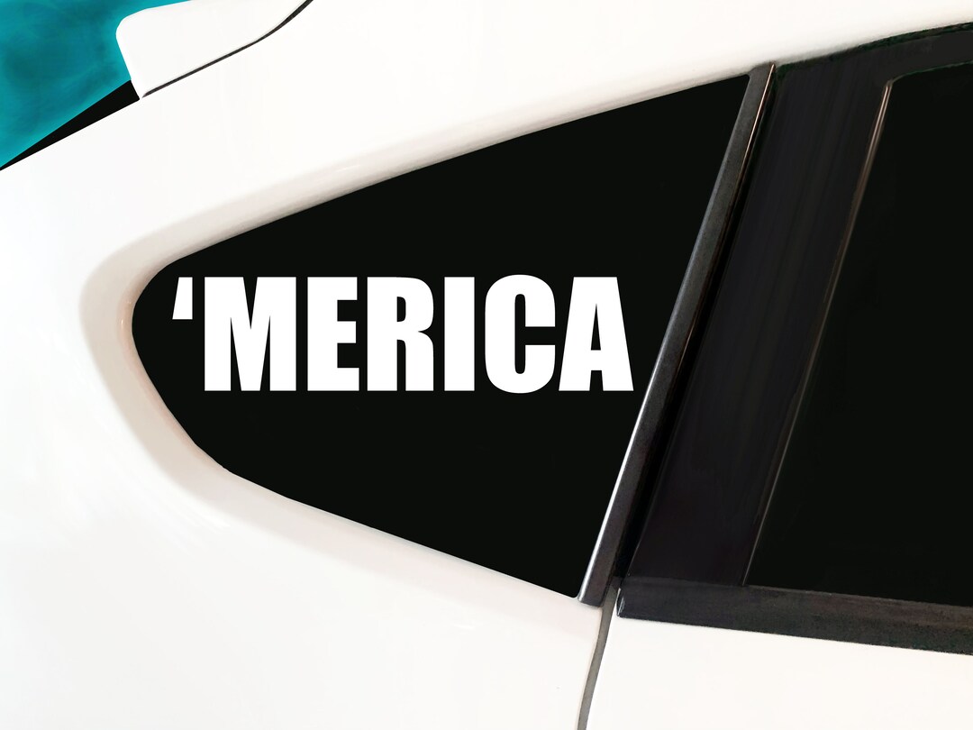 MERICA 'MERICA | Redneck Mullet America Sticker | Car Decal Vinyl ...